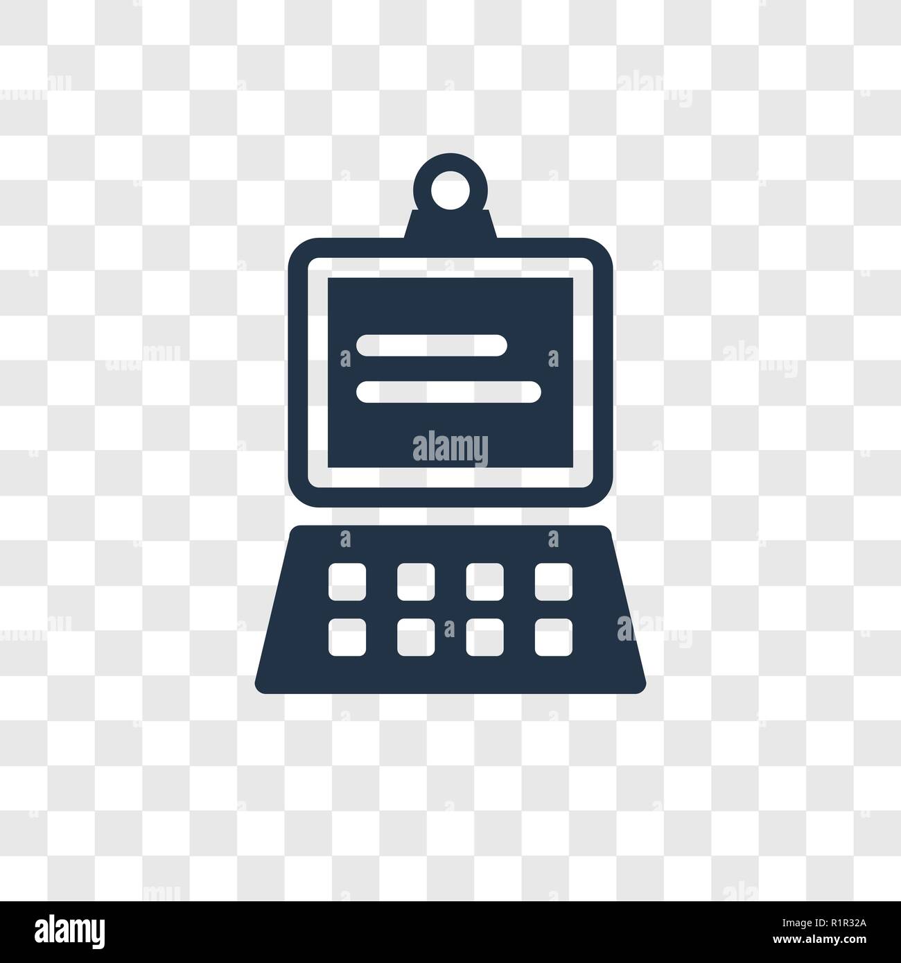 Laptop vector icon isolated on transparent background, Laptop ...