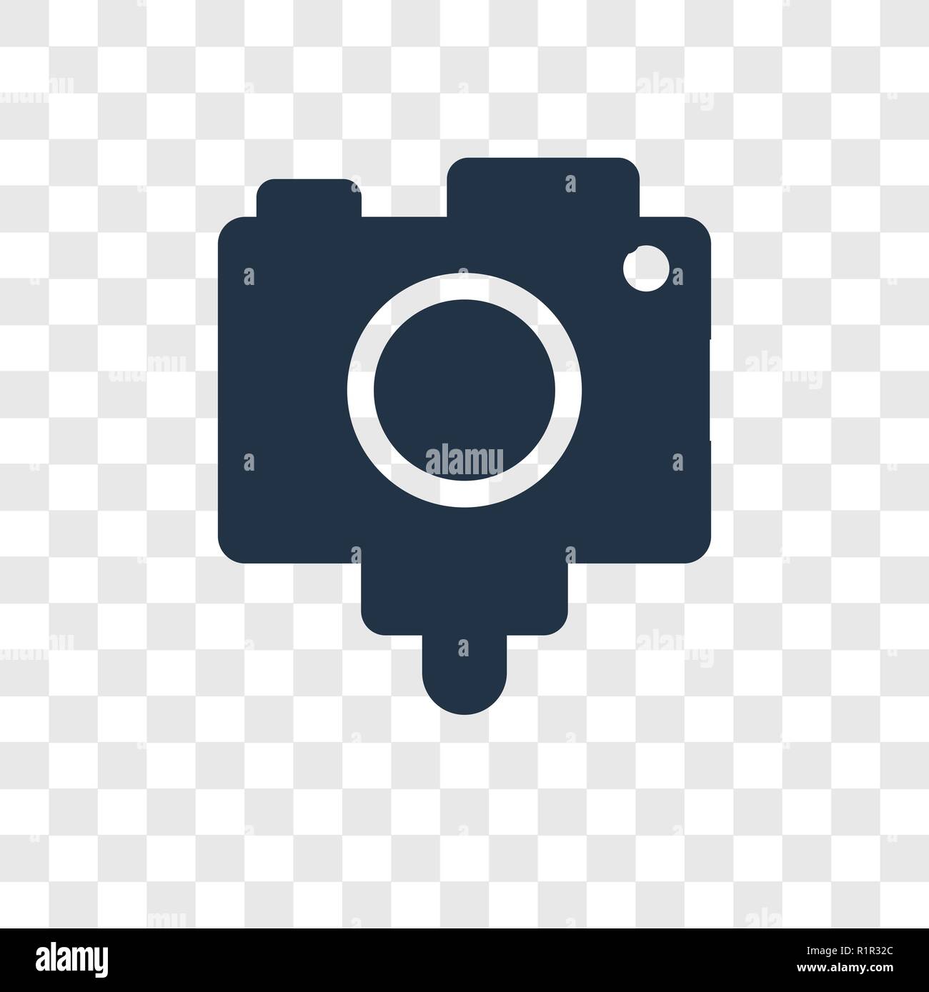 Photo Camera vector icon isolated on transparent background, Photo ...
