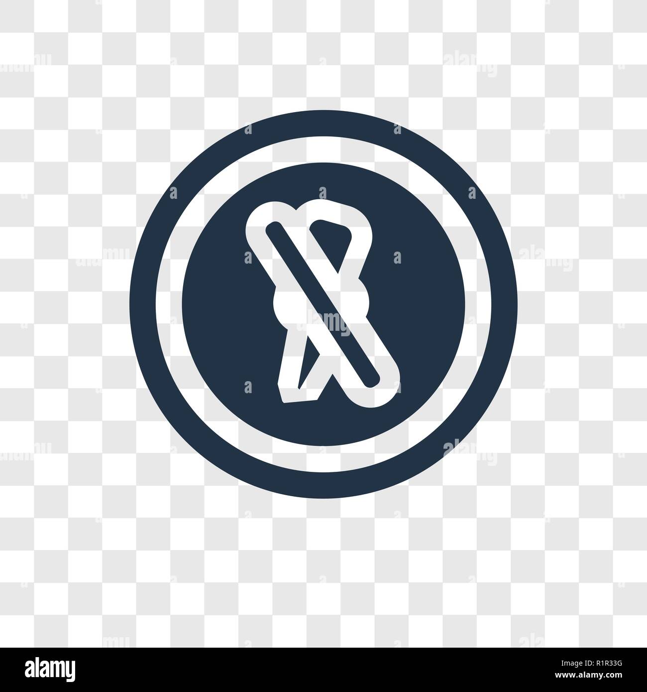 Flash Off vector icon isolated on transparent background, Flash Off ...