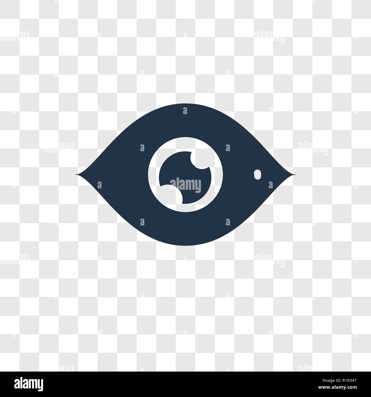 Eye vector icon isolated on transparent background, Eye transparency ...