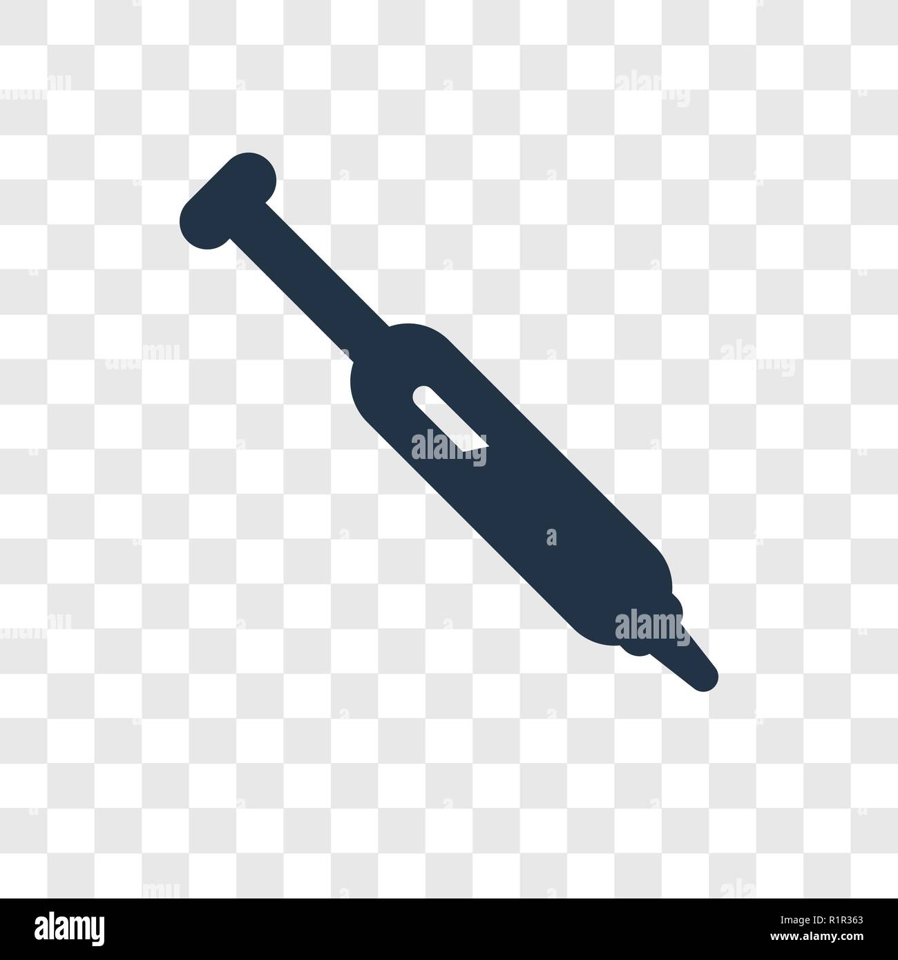 Syringe vector icon isolated on transparent background, Syringe ...