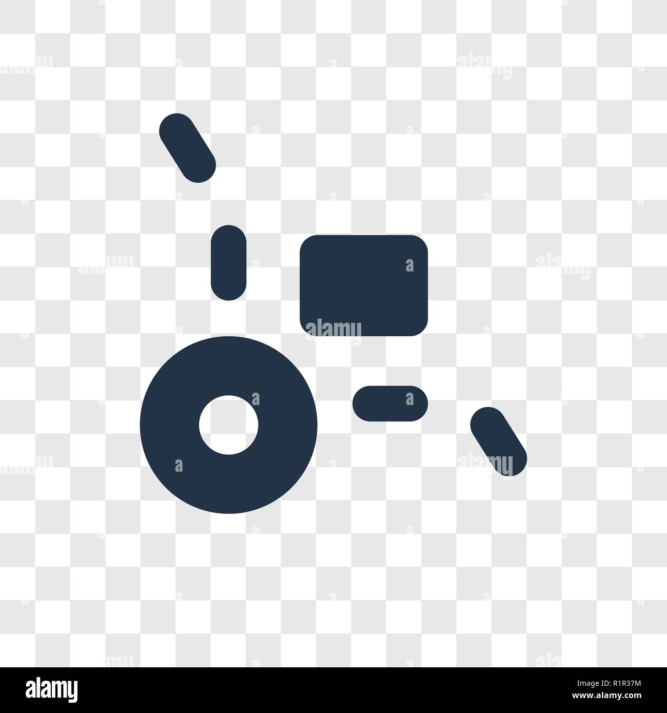 Wheelchair vector icon isolated on transparent background, Wheelchair ...