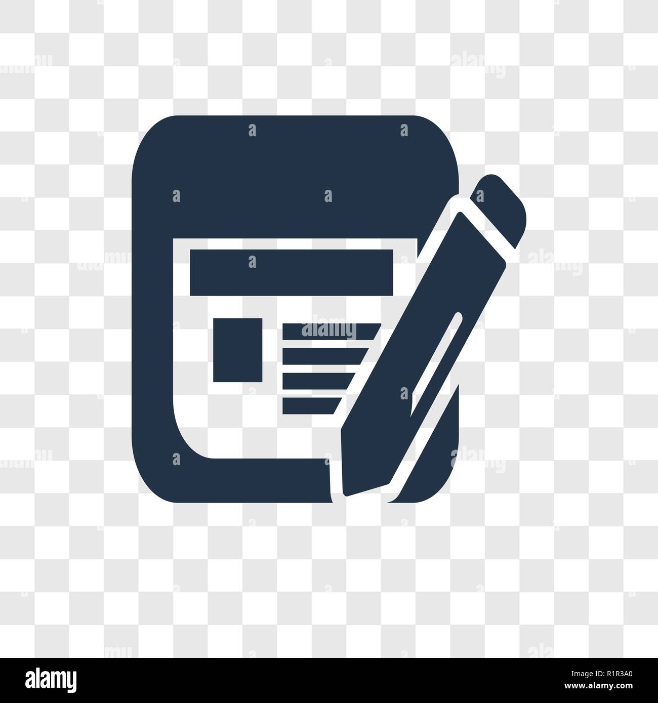 Layout vector icon isolated on transparent background, Layout ...