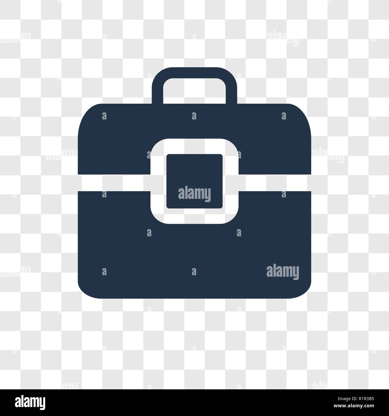Briefcase vector icon isolated on transparent background, Briefcase ...