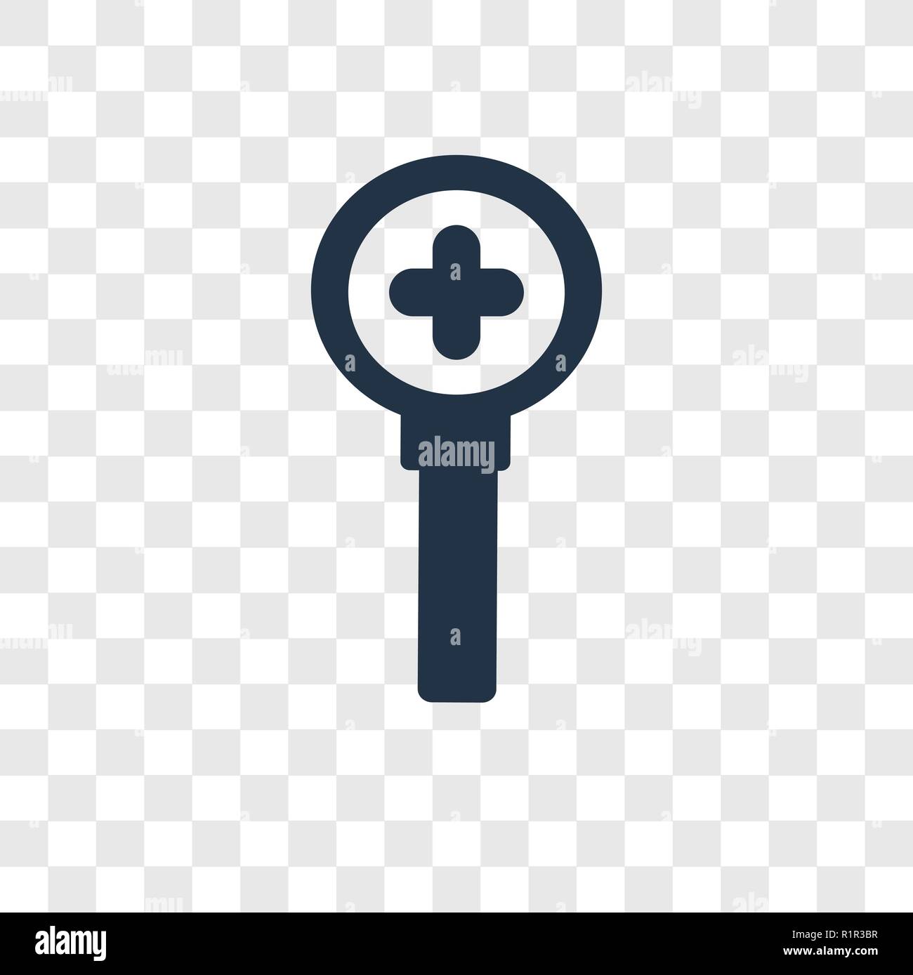 Zoom vector icon isolated on transparent background, Zoom transparency ...