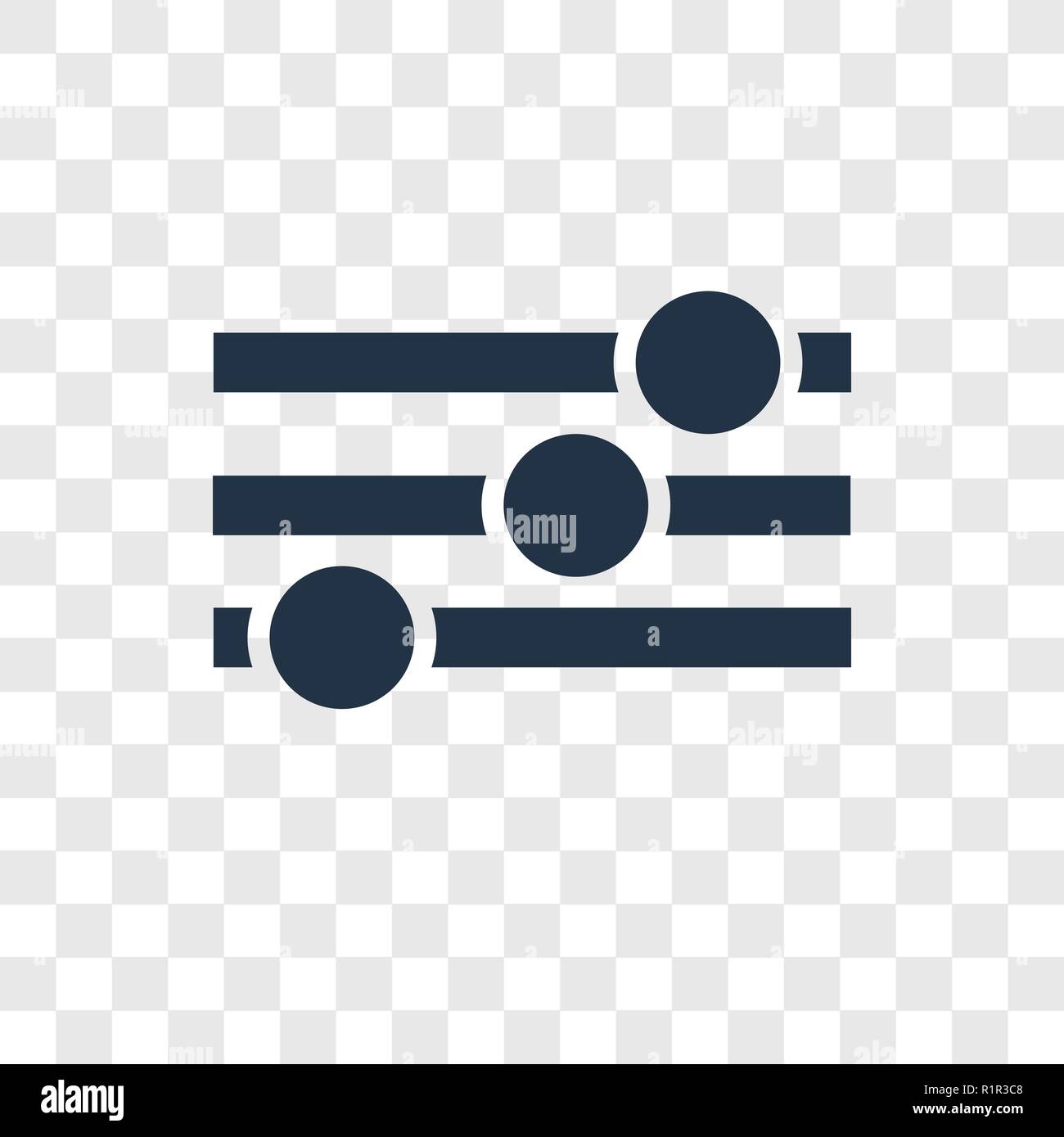 Settings vector icon isolated on transparent background, Settings ...