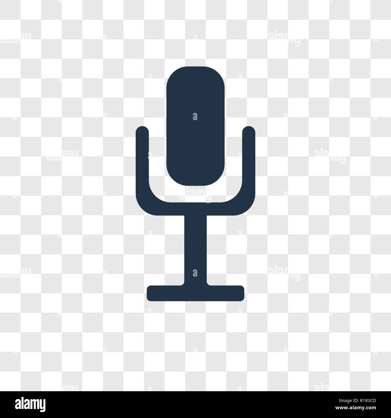 Voice recorder vector icon isolated on transparent background, Voice ...