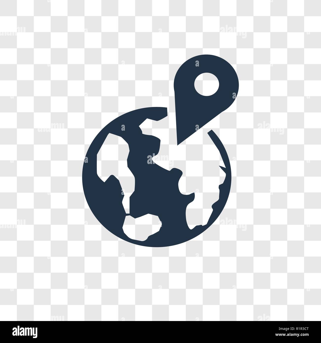 Map vector icon isolated on transparent background, Map transparency ...