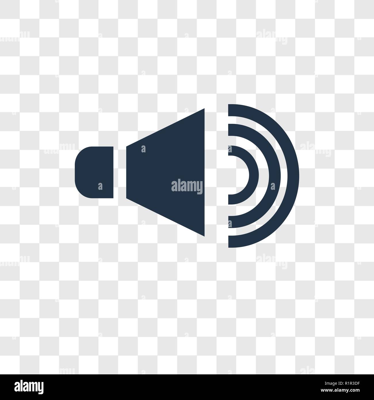 Volume vector icon isolated on transparent background, Volume ...