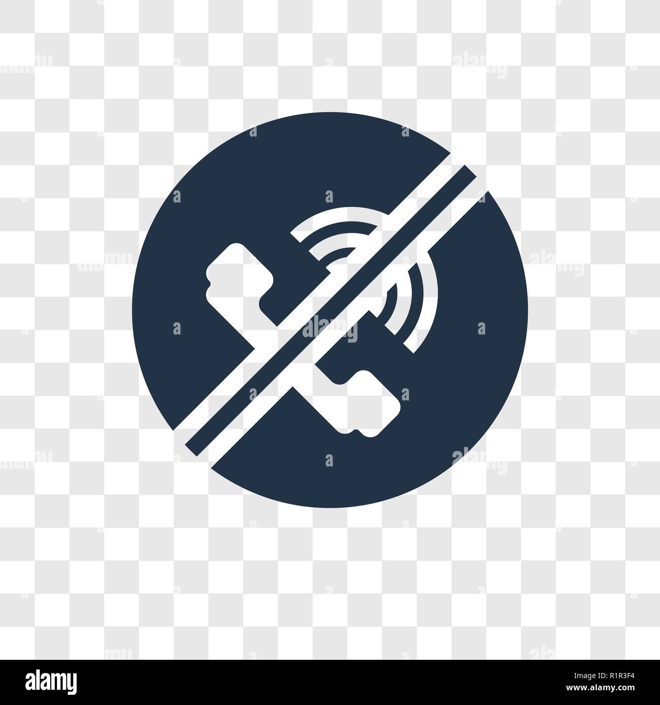 End call vector icon isolated on transparent background, End call ...