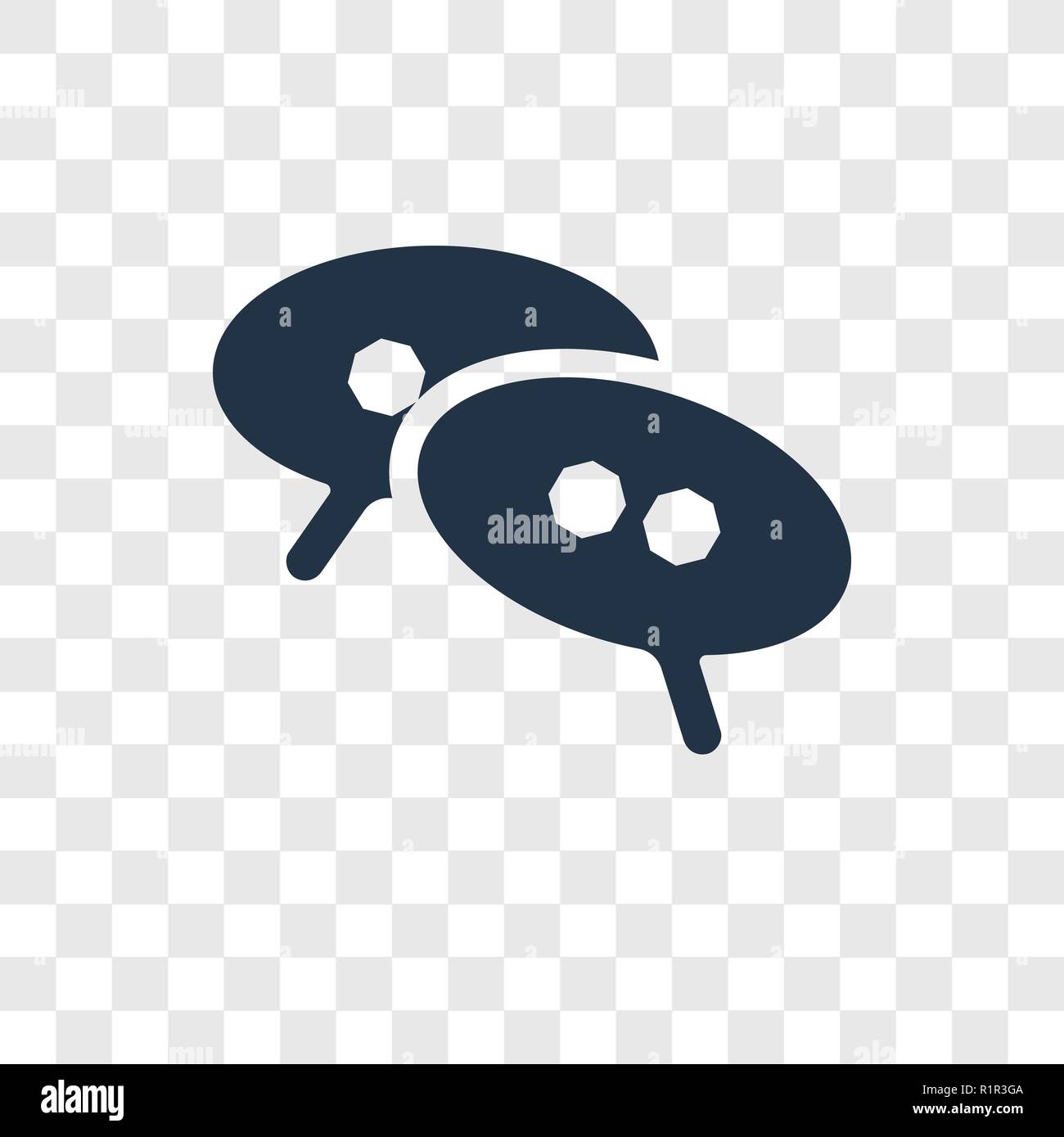 Chat vector icon isolated on transparent background, Chat transparency ...