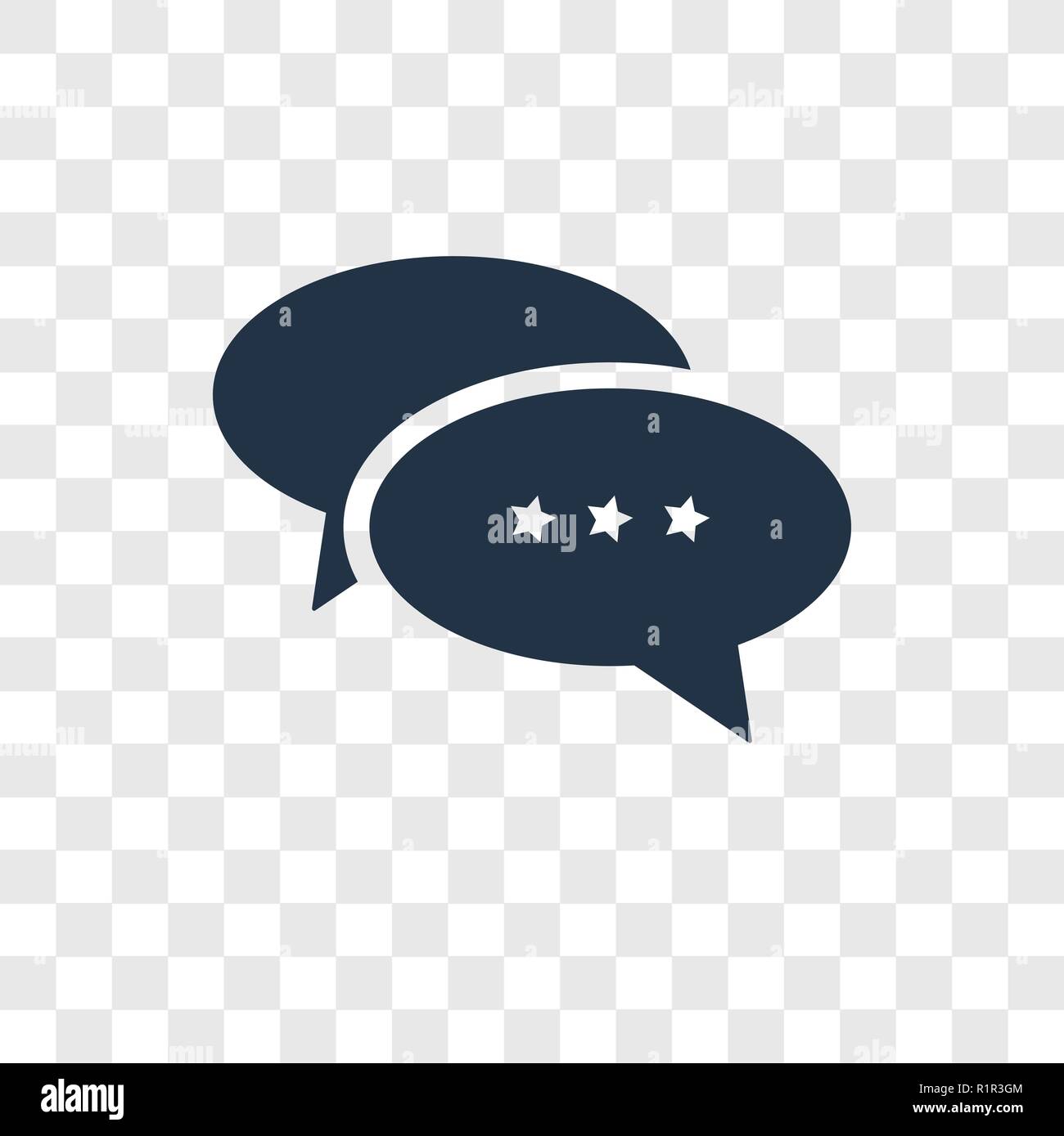 Chat vector icon isolated on transparent background, Chat transparency ...