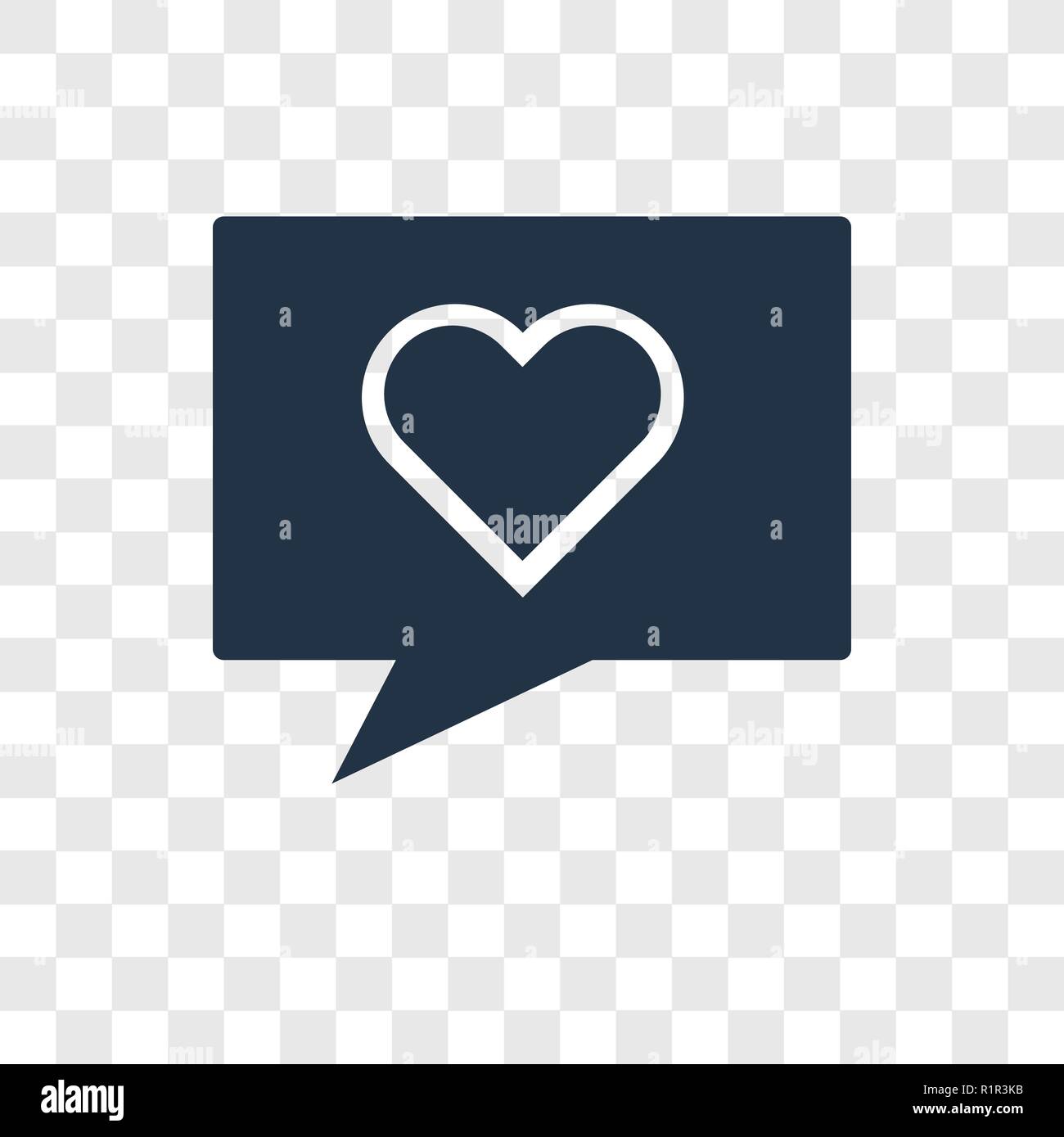 Chat vector icon isolated on transparent background, Chat transparency ...