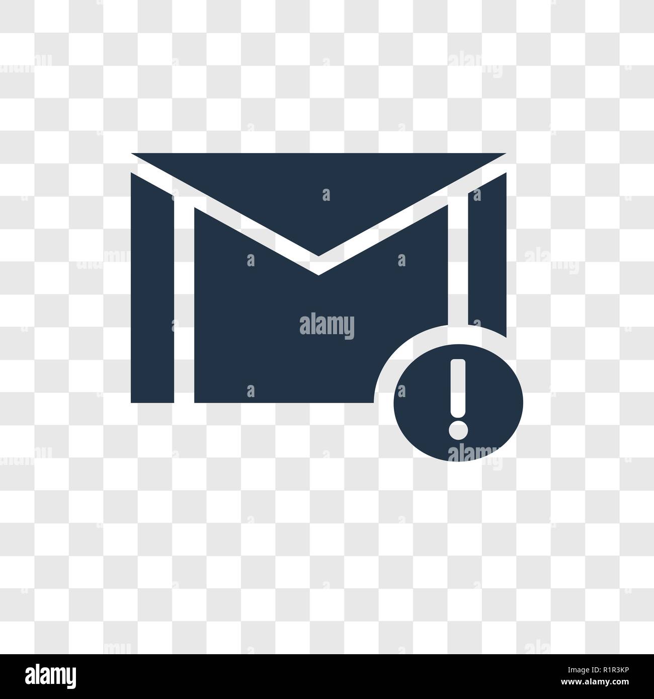 Mail vector icon isolated on transparent background, Mail transparency ...