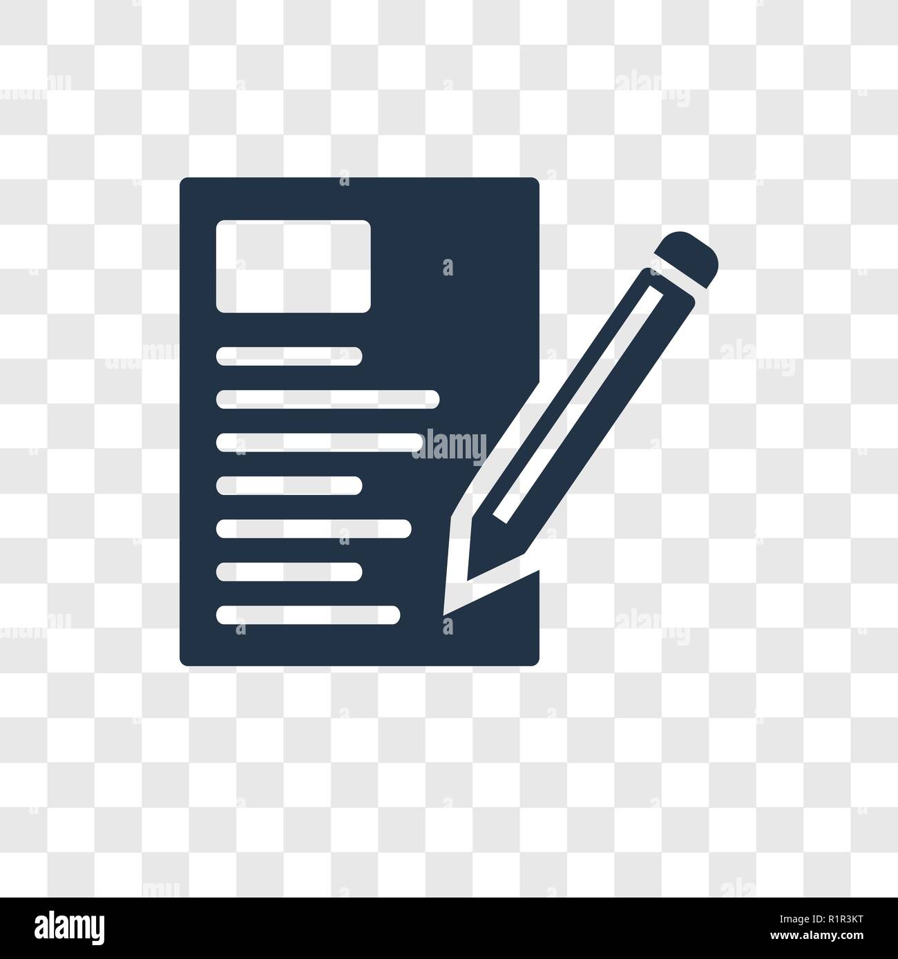 Letter vector icon isolated on transparent background, Letter ...