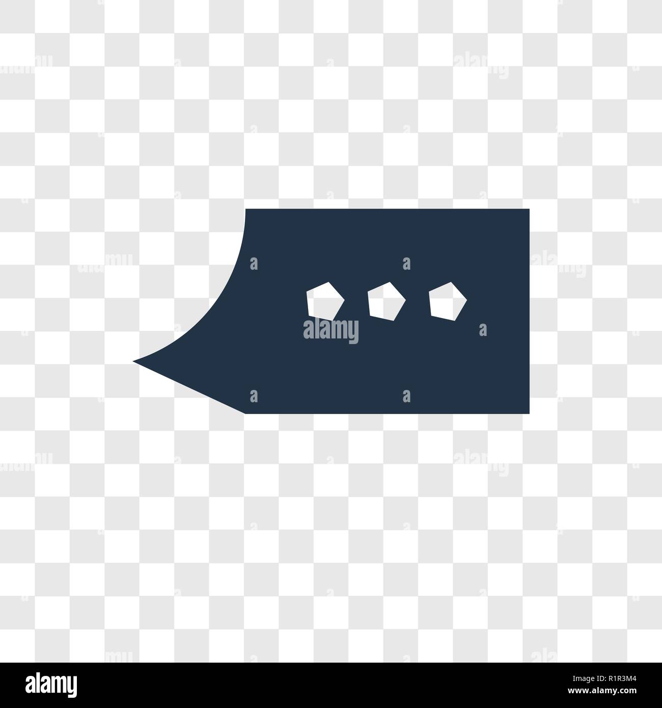 Chat vector icon isolated on transparent background, Chat transparency ...