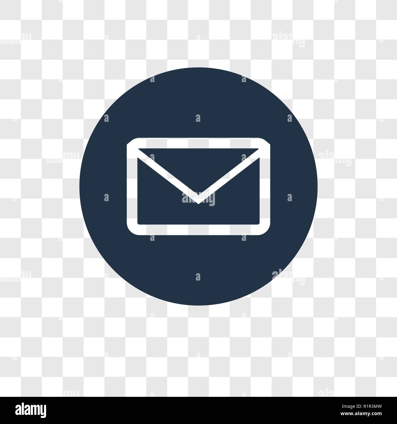 Mail vector icon isolated on transparent background, Mail transparency ...