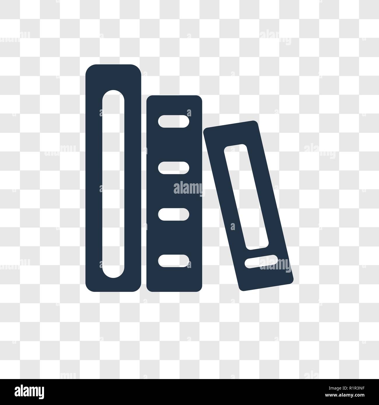 Dossier vector icon isolated on transparent background, Dossier ...