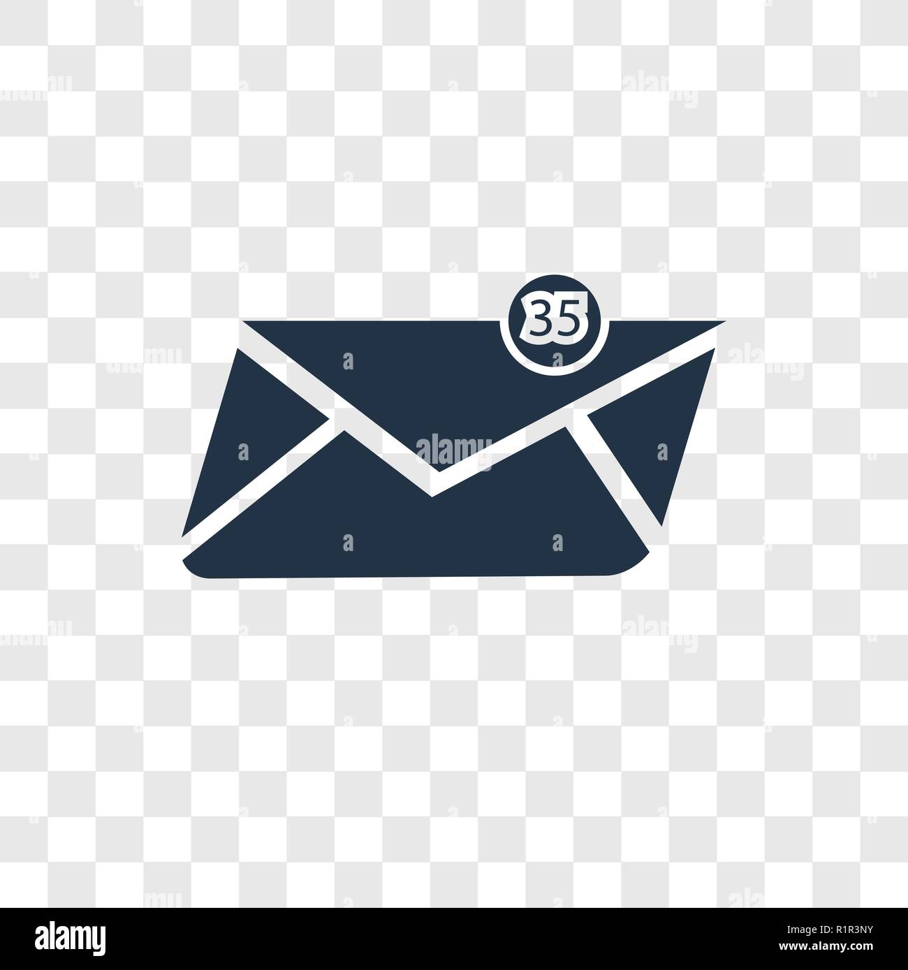 message vector icon isolated on transparent background, message ...