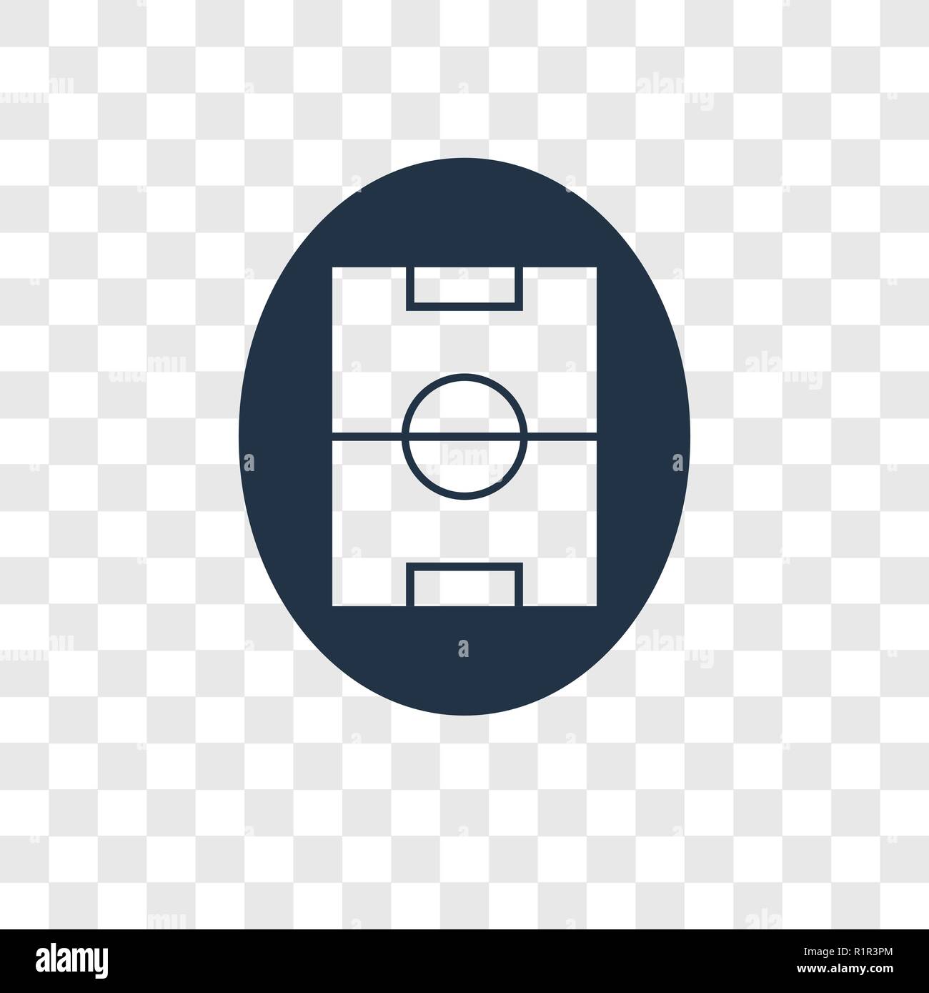 Soccer field vector icon isolated on transparent background, Soccer ...