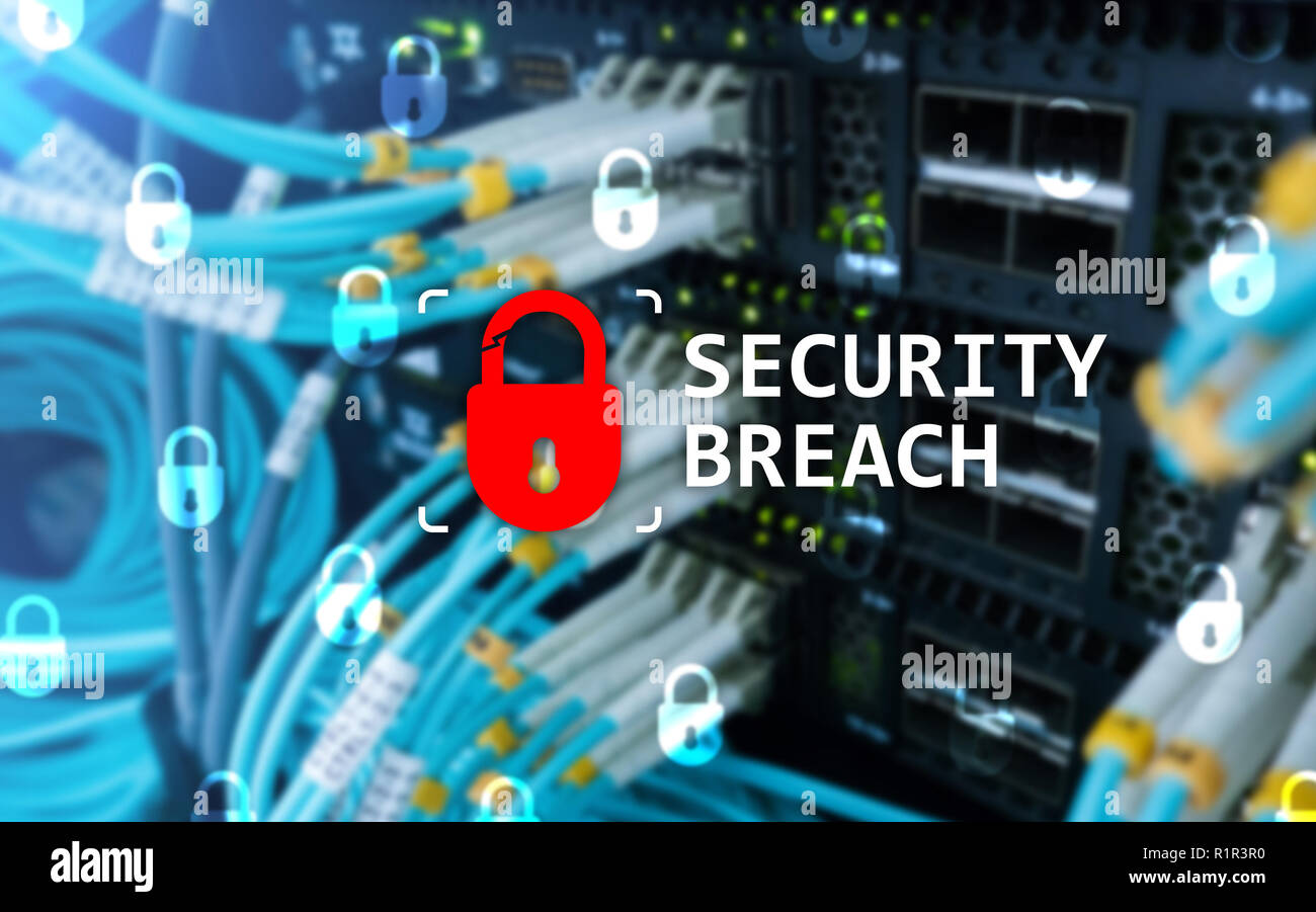 Security breach detection, Cyber protection. Information privacy Stock ...