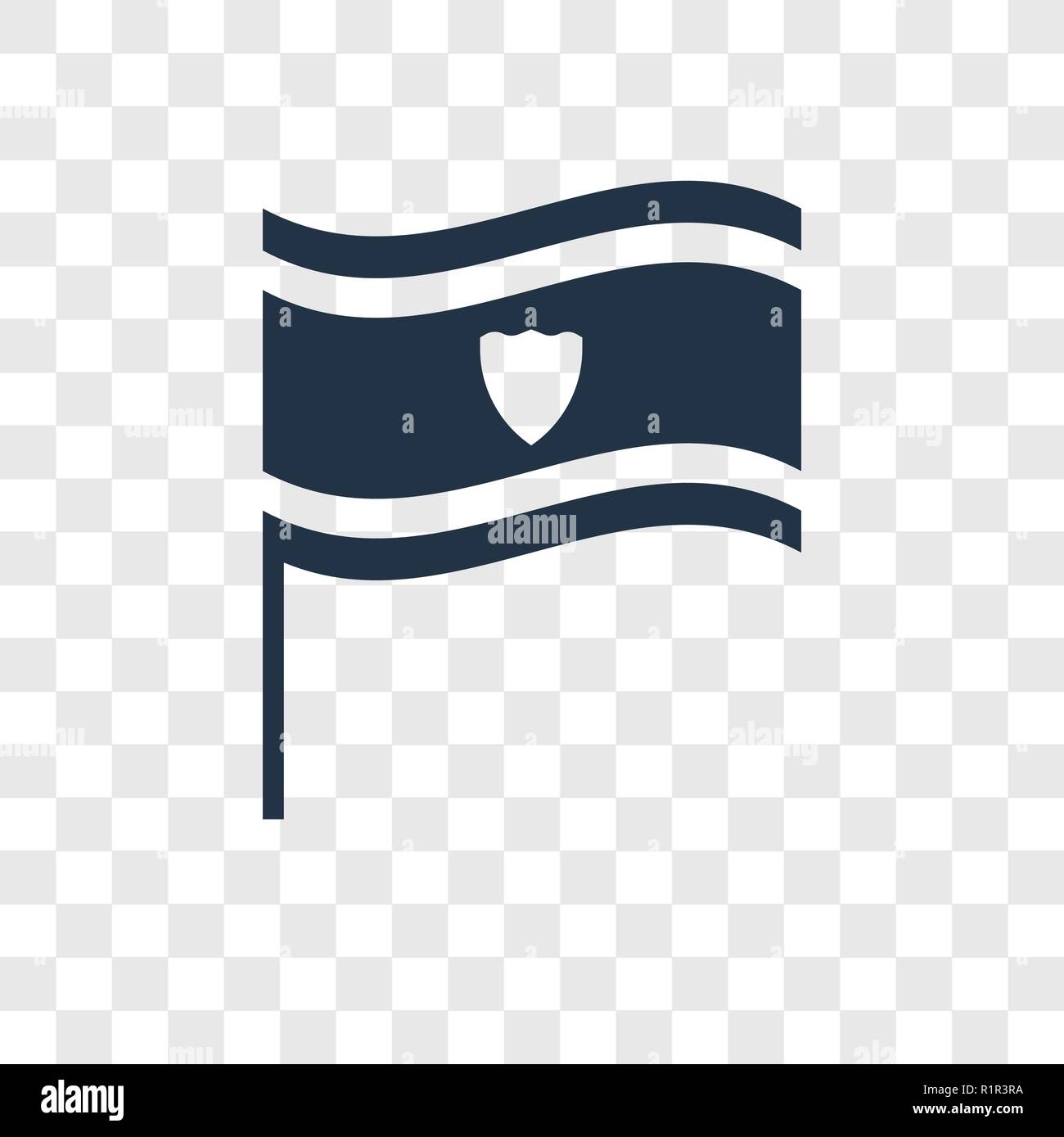 Flag vector icon isolated on transparent background, Flag transparency ...