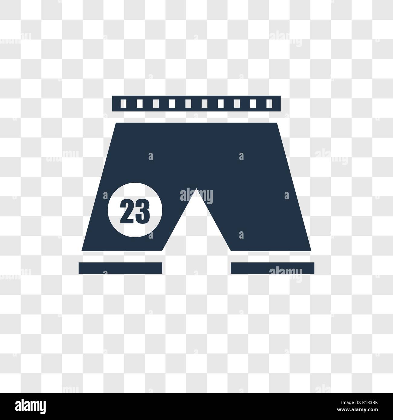 Football shorts vector icon isolated on transparent background ...