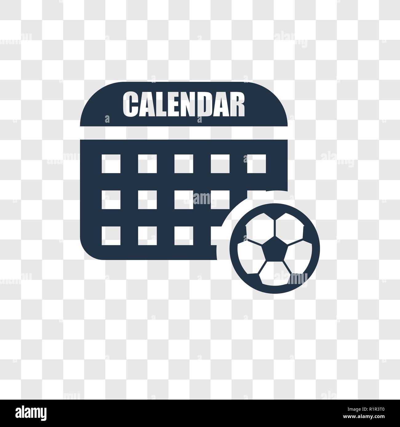 Calendar vector icon isolated on transparent background, Calendar ...