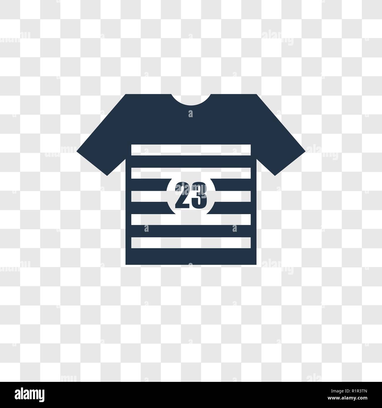 Soccer jersey vector icon isolated on transparent background, Soccer ...