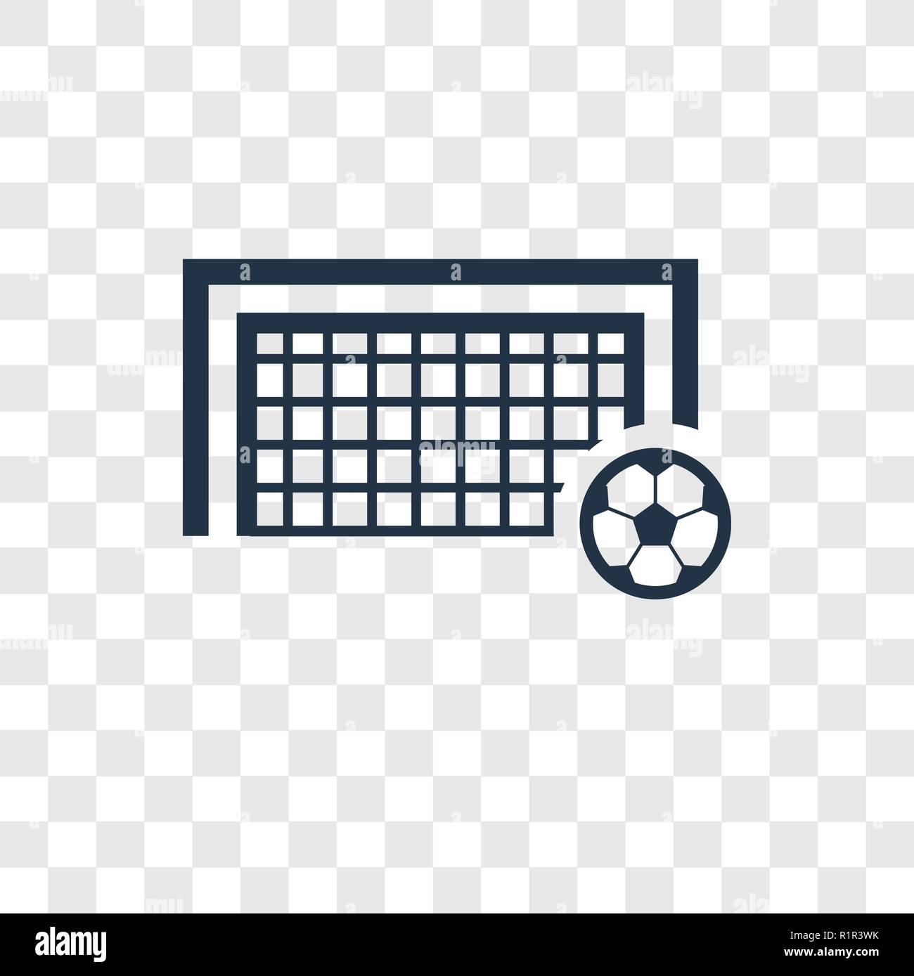 Goal vector icon isolated on transparent background, Goal transparency ...