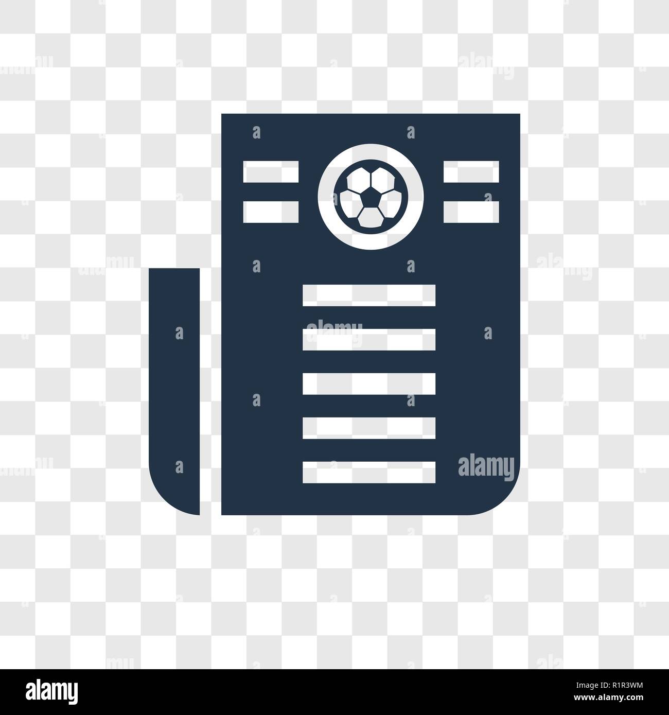 Newspaper vector icon isolated on transparent background, Newspaper ...