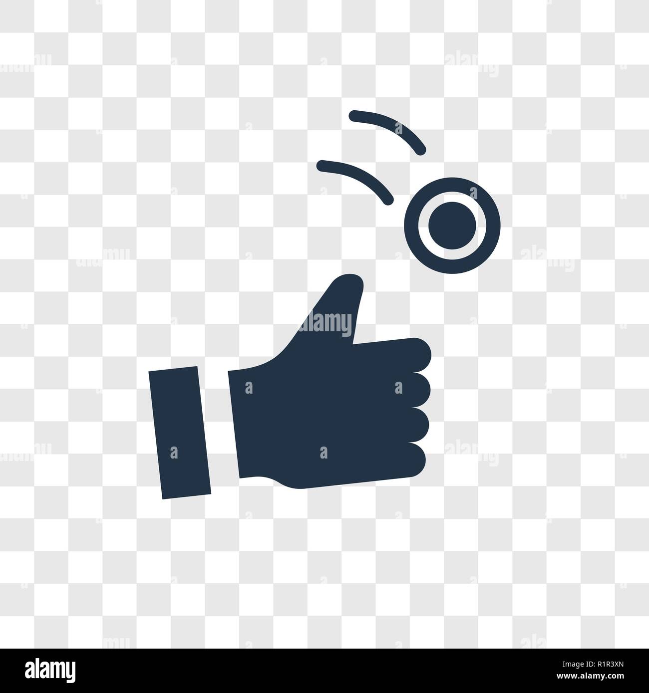 Coin vector icon isolated on transparent background, Coin transparency ...