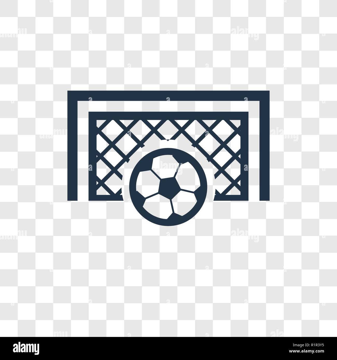 Goal vector icon isolated on transparent background, Goal transparency ...