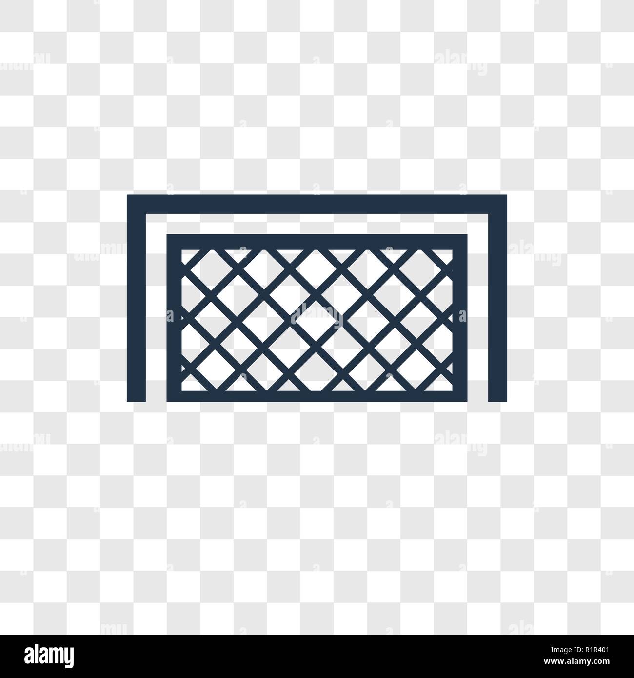 Goal vector icon isolated on transparent background, Goal transparency ...