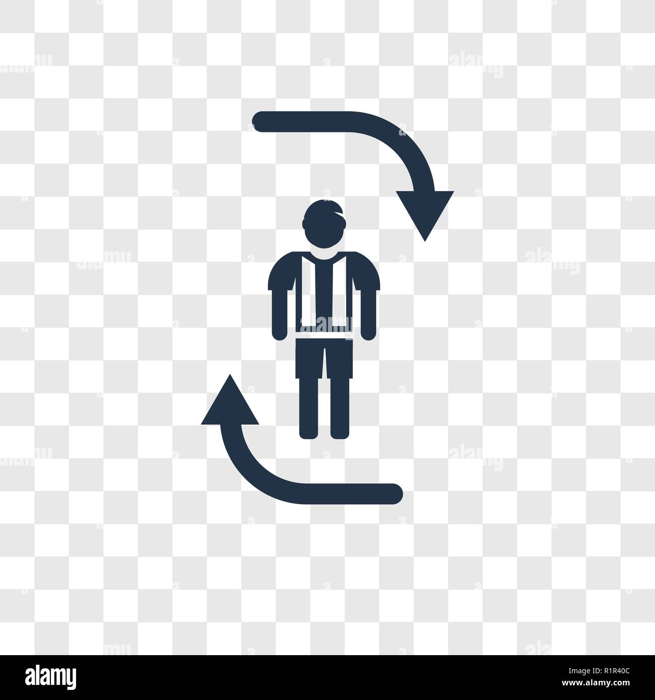 Player vector icon isolated on transparent background, Player ...