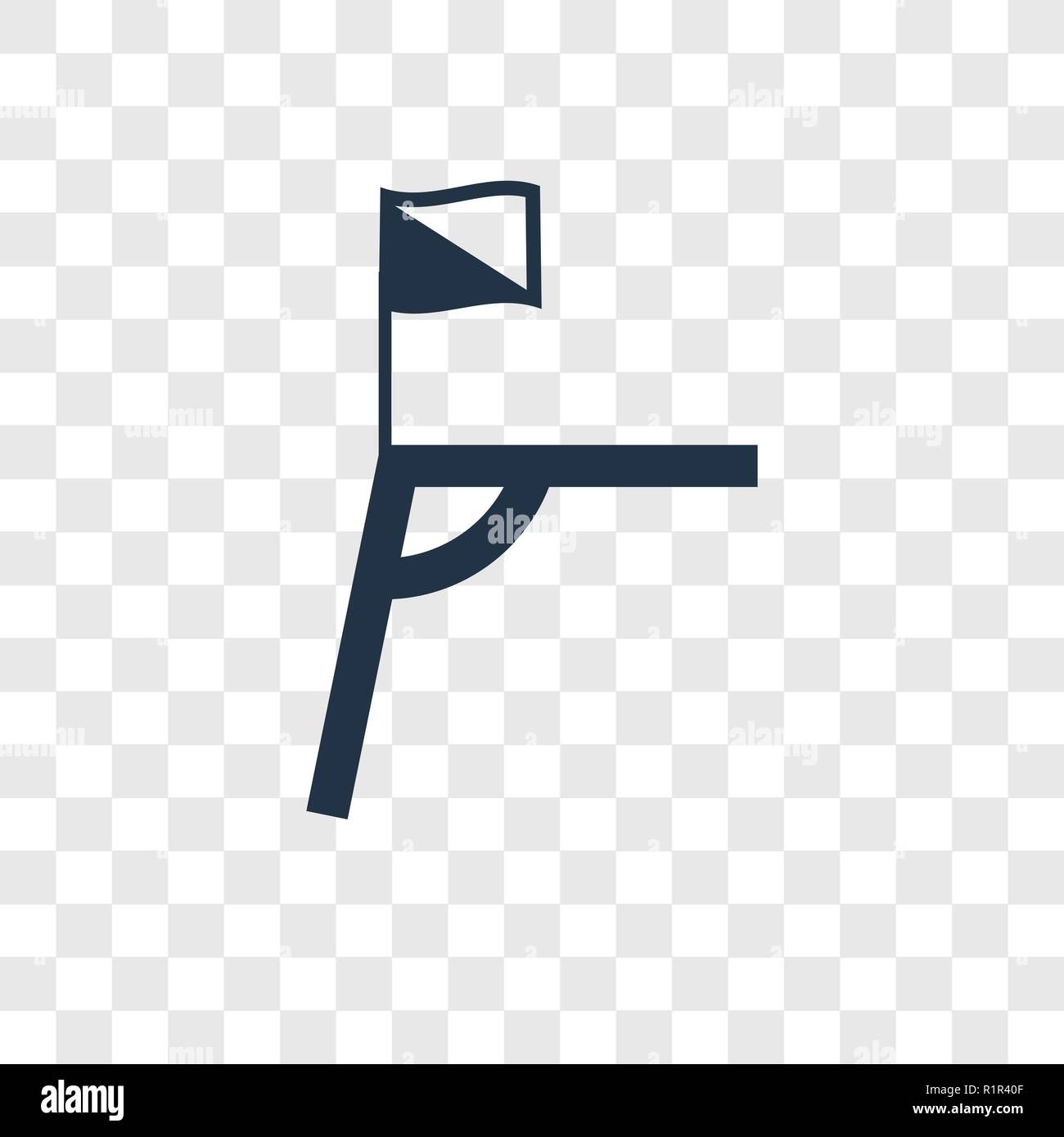 Flag vector icon isolated on transparent background, Flag transparency ...