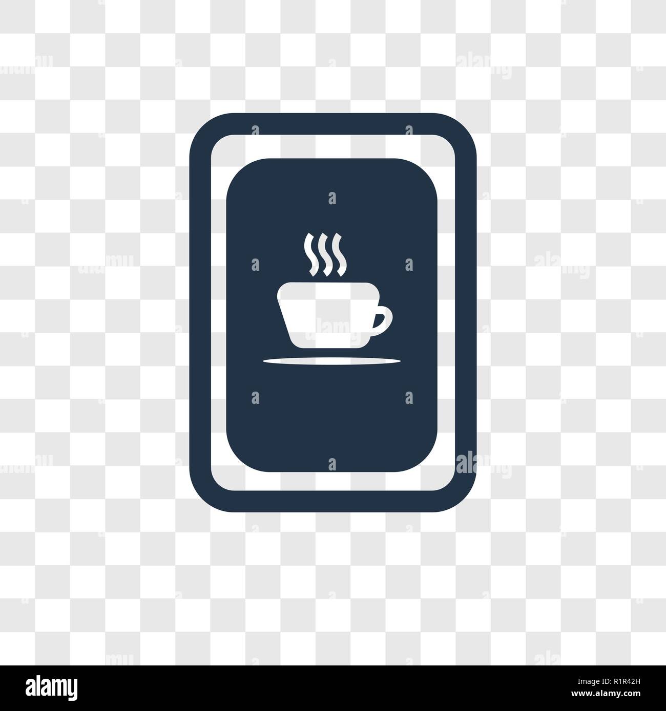 Cafe vector icon isolated on transparent background, Cafe transparency ...