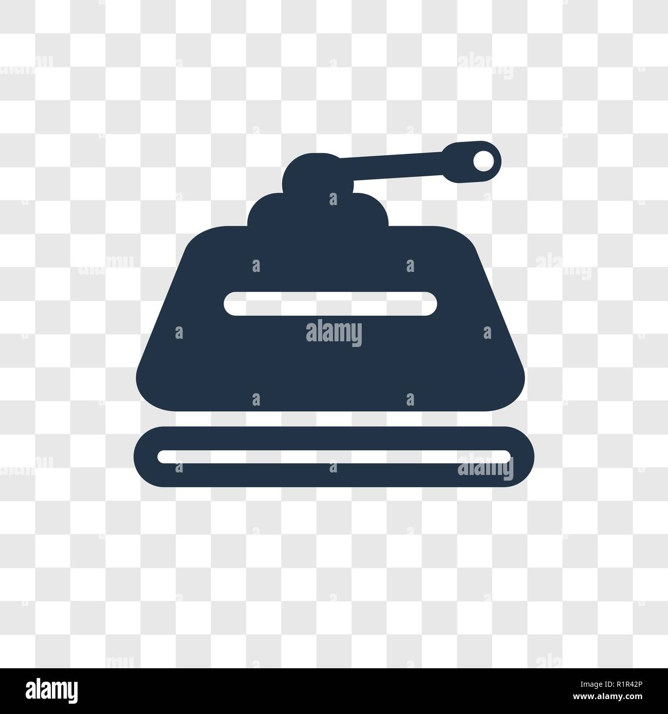 Tank vector icon isolated on transparent background, Tank transparency ...