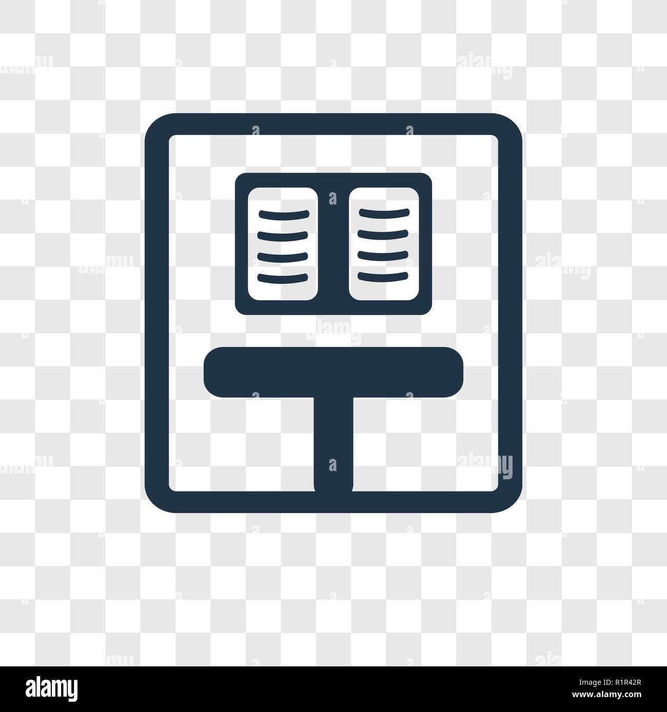 Book vector icon isolated on transparent background, Book transparency ...