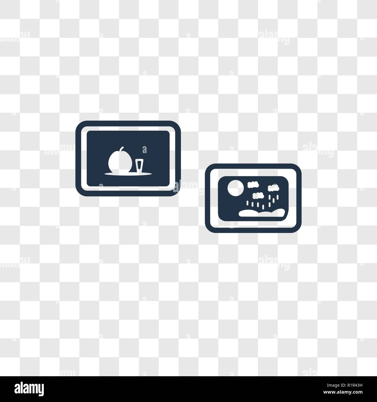 Exhibition vector icon isolated on transparent background, Exhibition ...