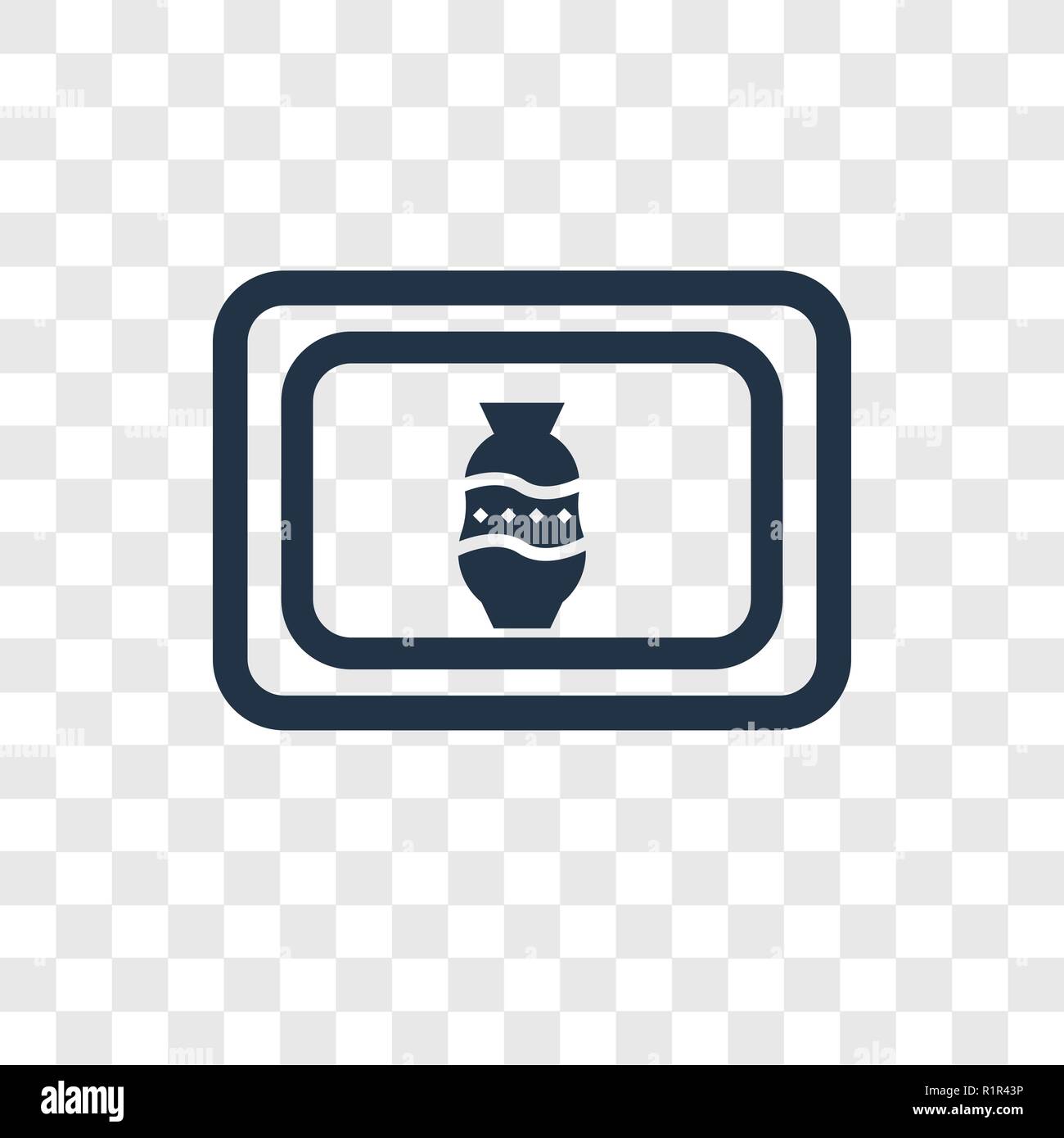 Postcards vector icon isolated on transparent background, Postcards ...
