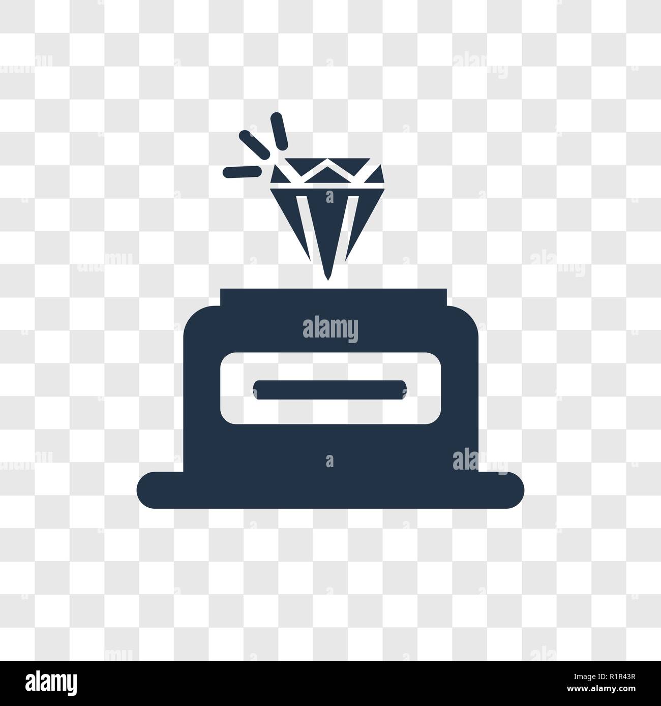 Diamond vector icon isolated on transparent background, Diamond ...