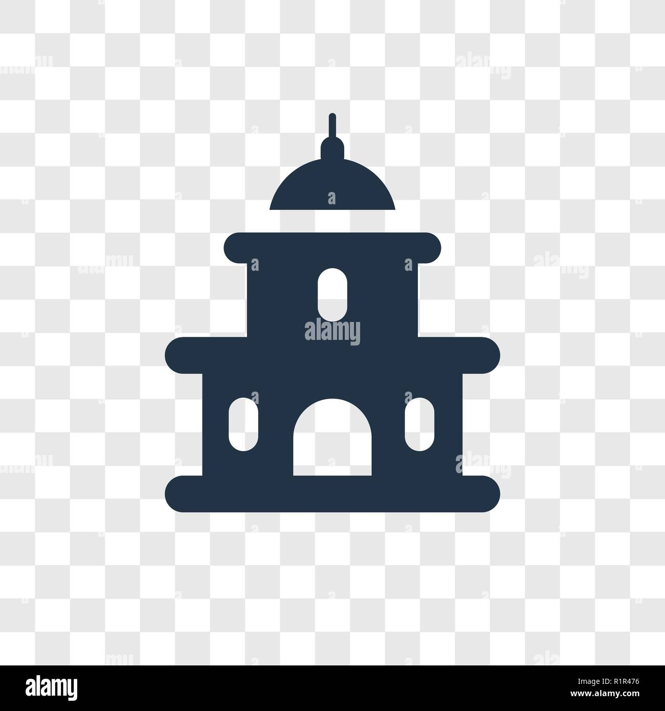 Capitol vector icon isolated on transparent background, Capitol ...