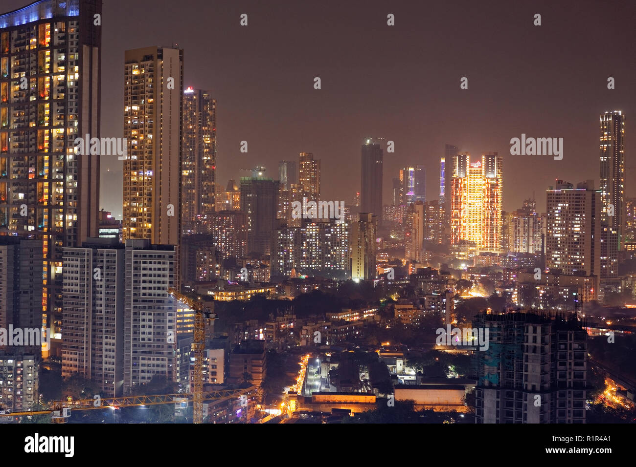 Mumbai Skyline Aerial Stock Photos & Mumbai Skyline Aerial Stock Images ...
