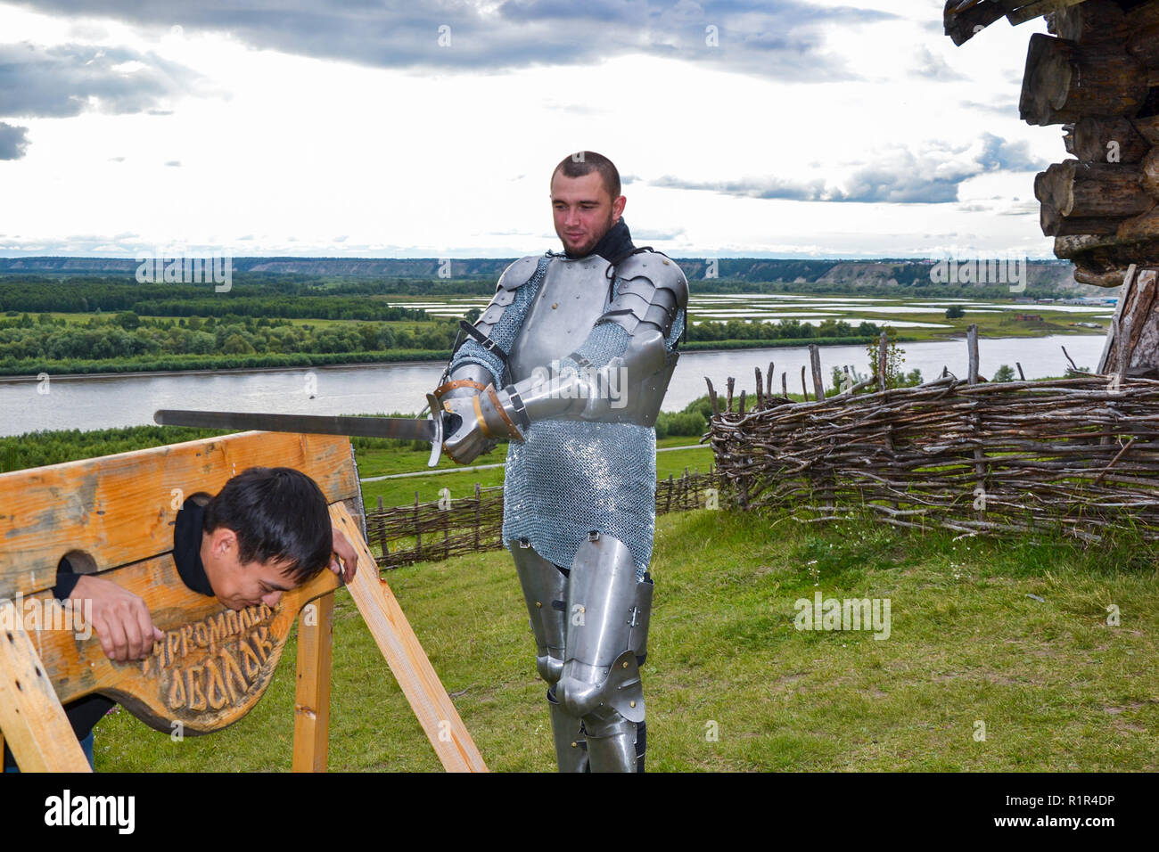Statement of medieval execution Stock Photo - Alamy