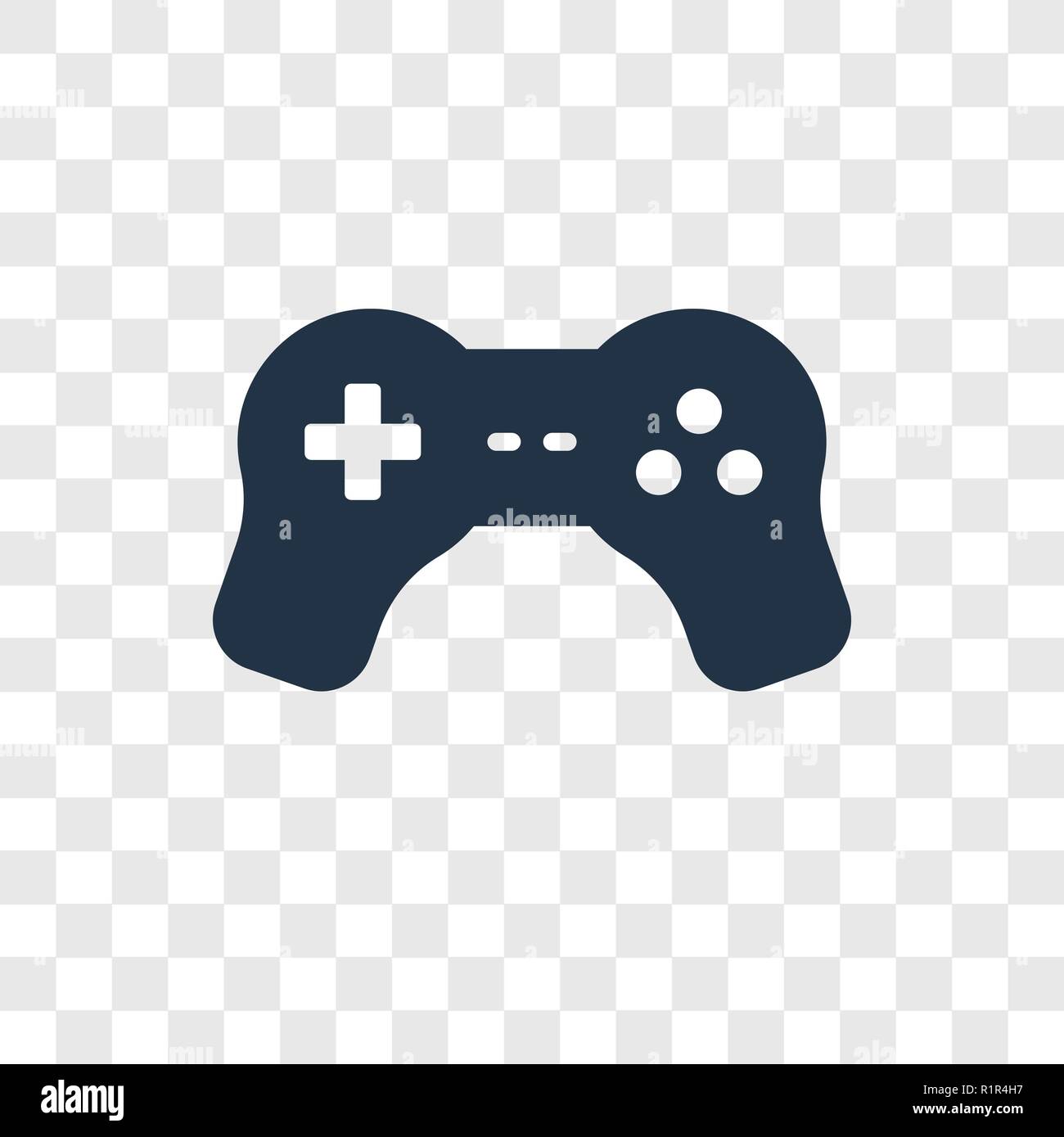 Play vector icon isolated on transparent background, Play transparency ...