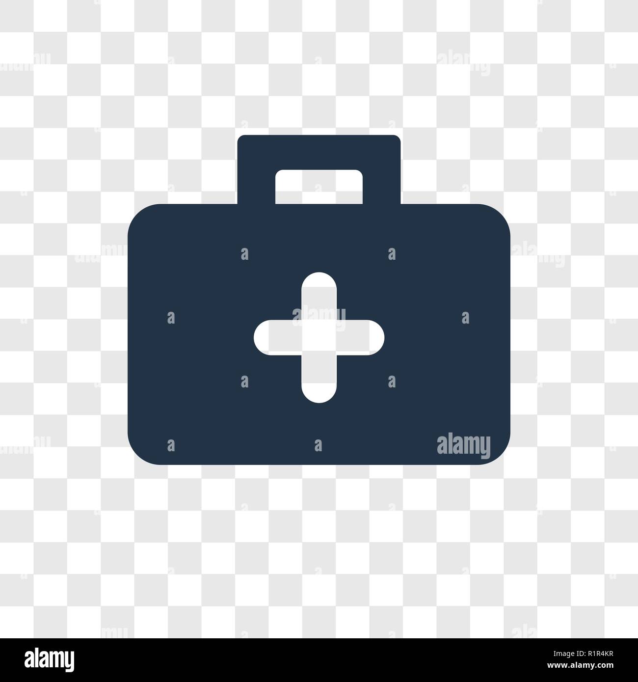 Medical kit vector icon isolated on transparent background, Medical kit ...