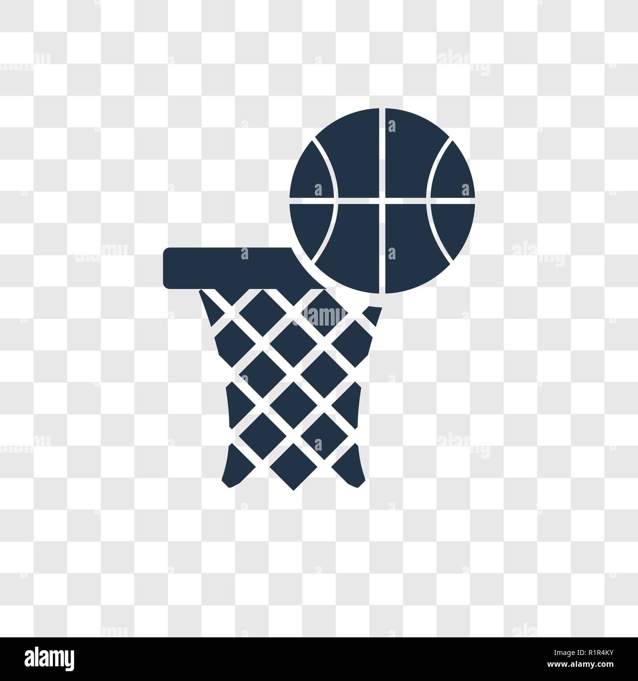 Basketball vector icon isolated on transparent background, Basketball ...