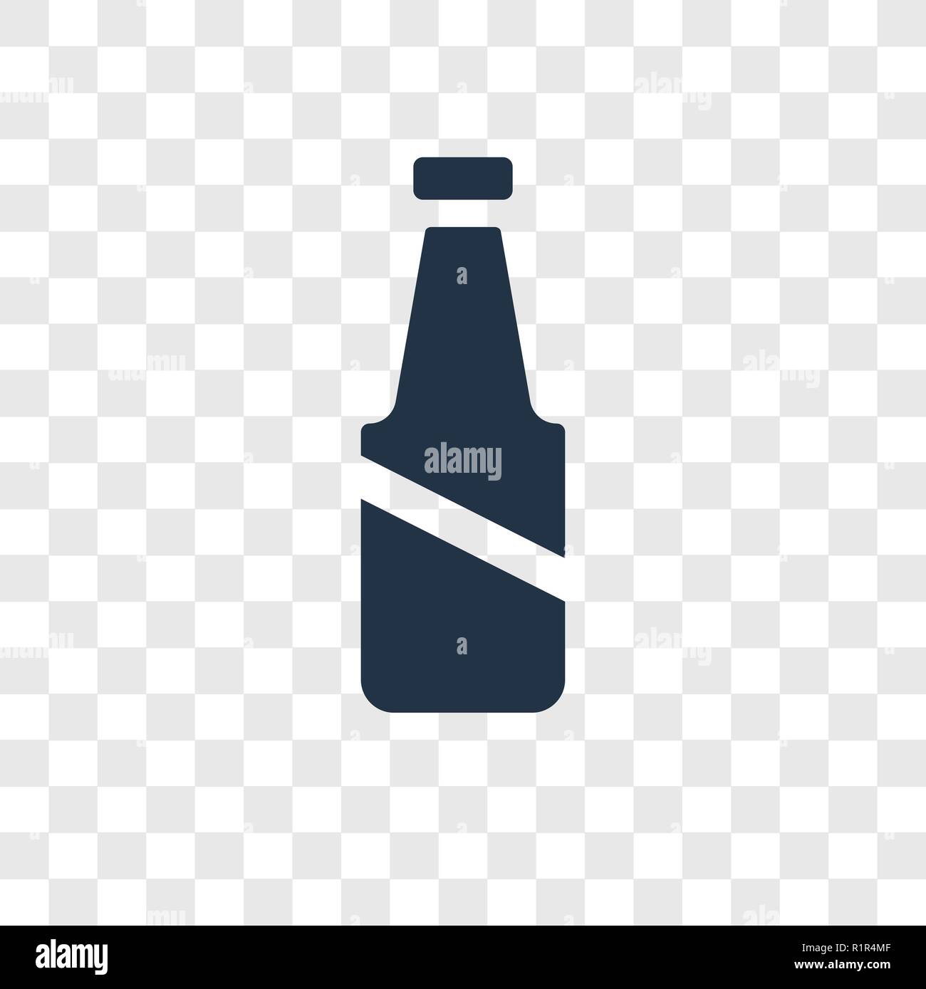 Bottle vector icon isolated on transparent background, Bottle ...