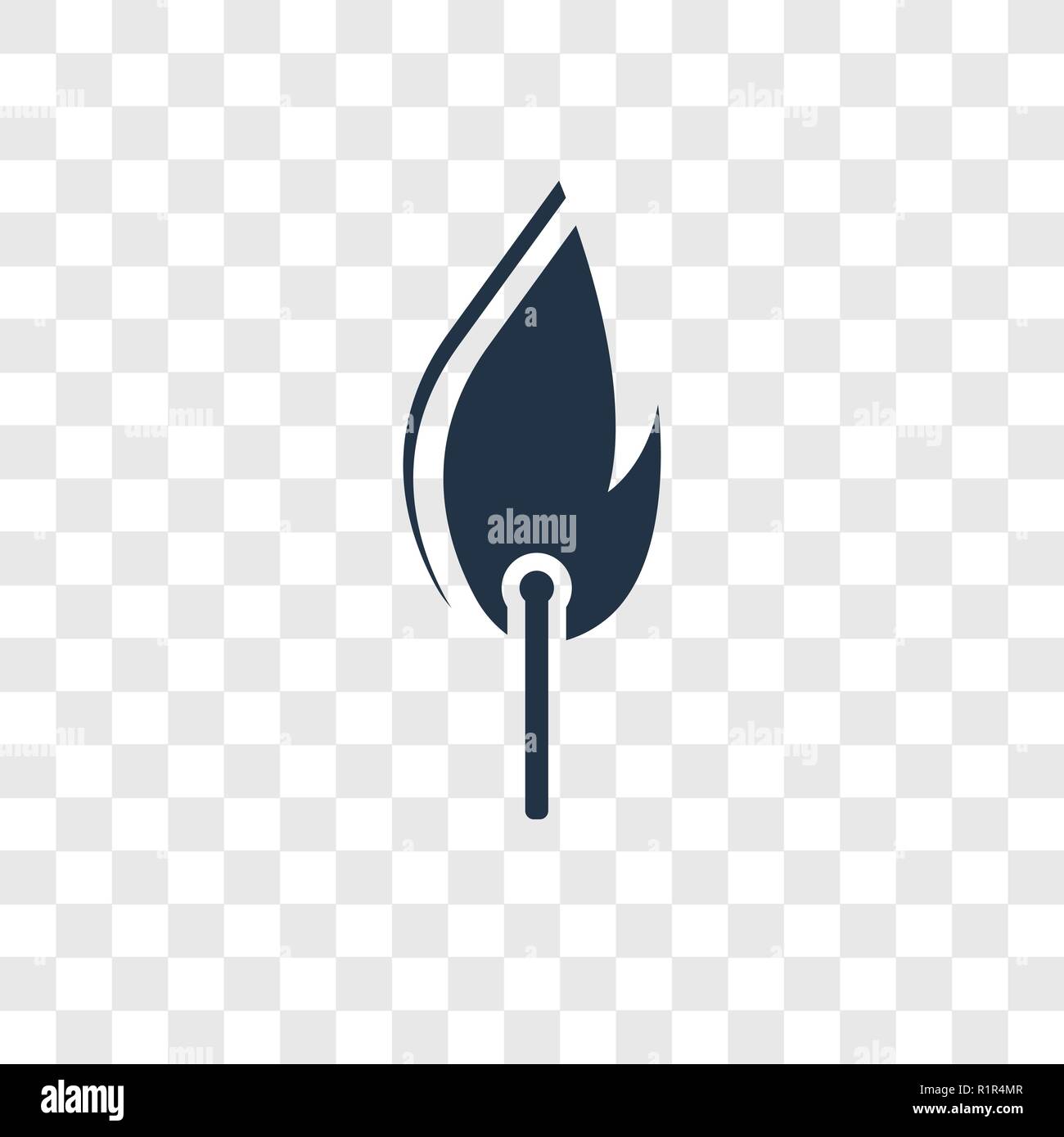 Fire vector icon isolated on transparent background, Fire transparency ...